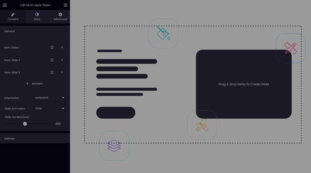 Xpro Multi Layer Slider for Elementor | 30+ Layer Animations