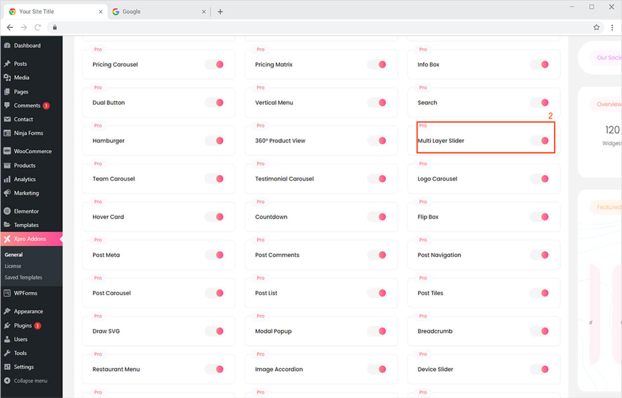 Multi Layer Slider - Xpro Addons