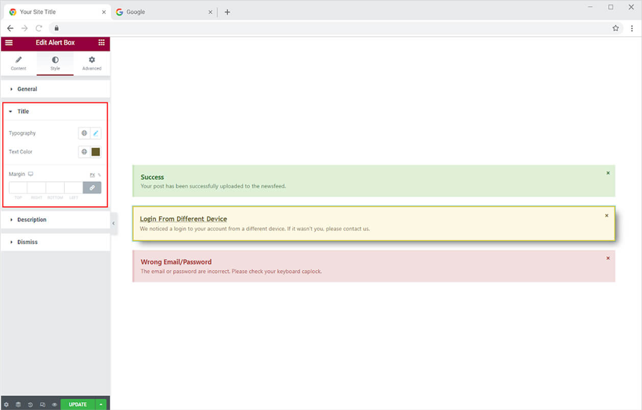 How to Create Alert Box in Elementor? - Xpro Addons
