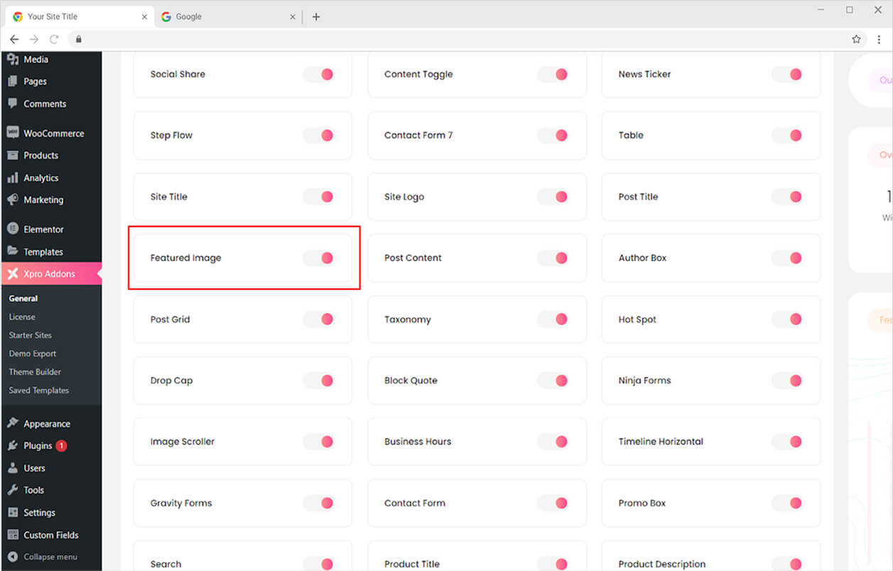 How to Add Featured Image Widget for Elementor - Xpro Addons