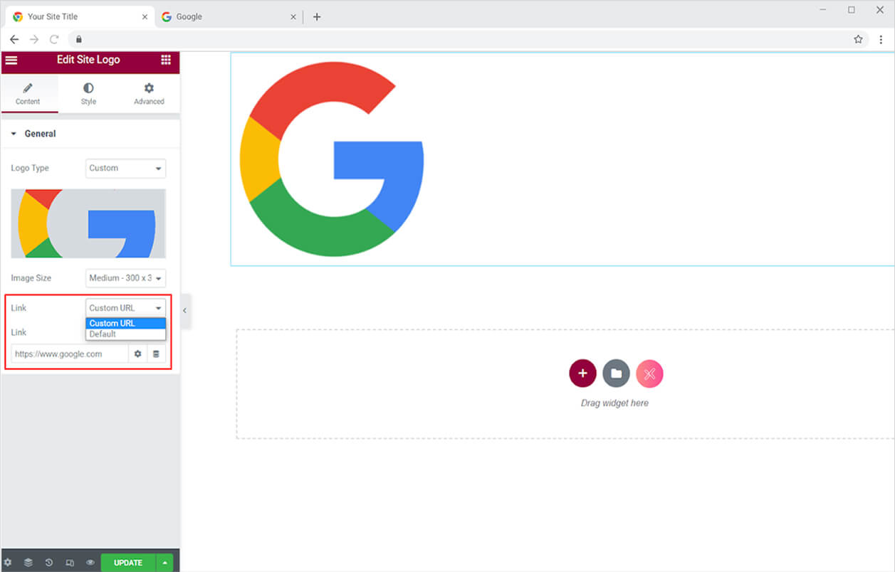 Site Logo widget for Elementor - Xpro Addons