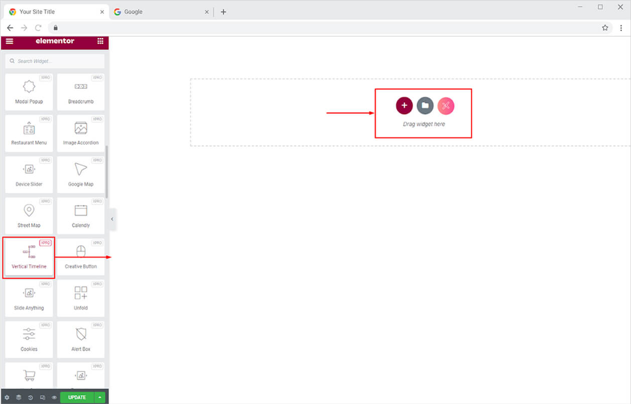 Vertical Timeline - Xpro Addons