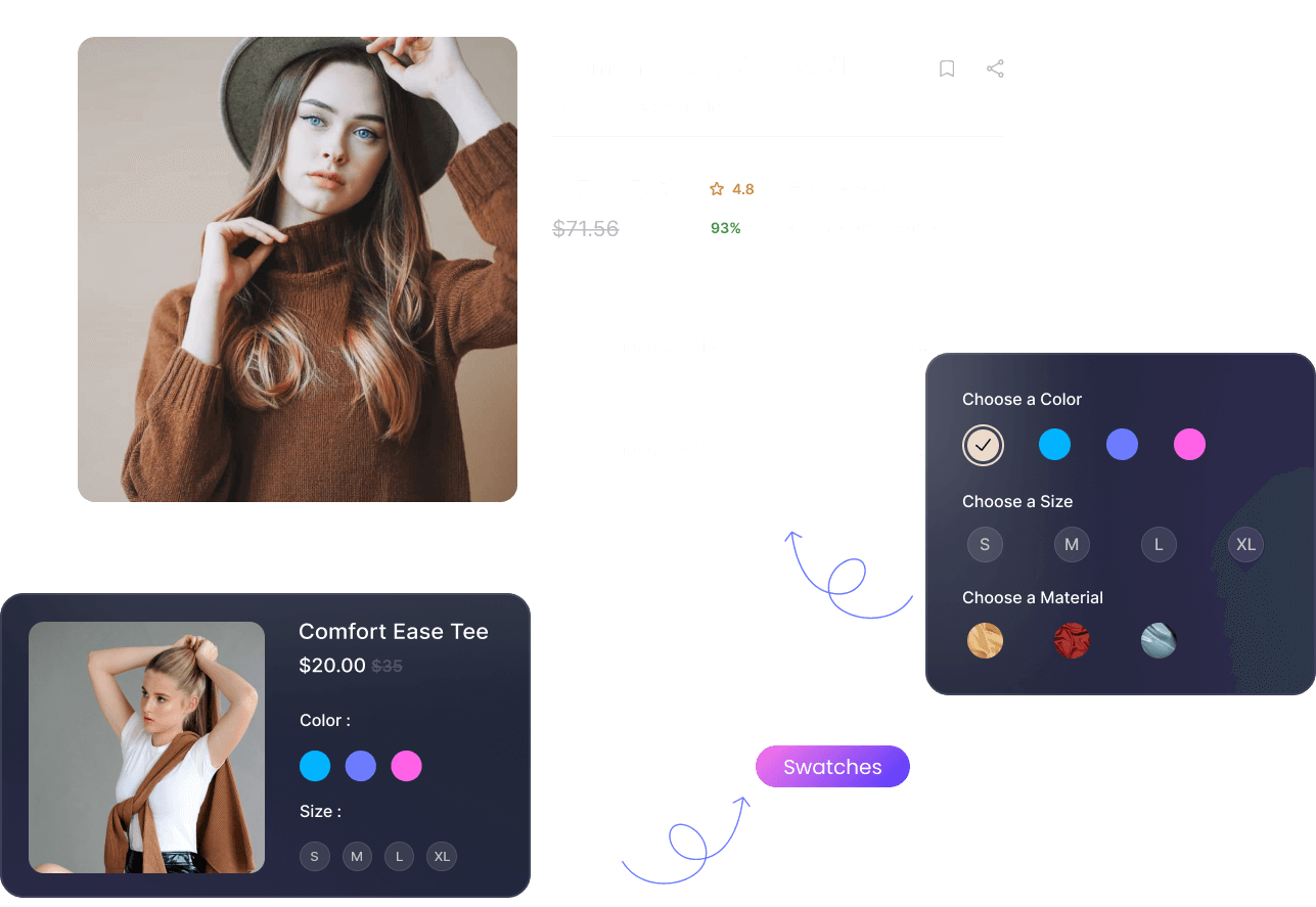 Elementor WooCommerce Product Swatches | Color, Image, Label