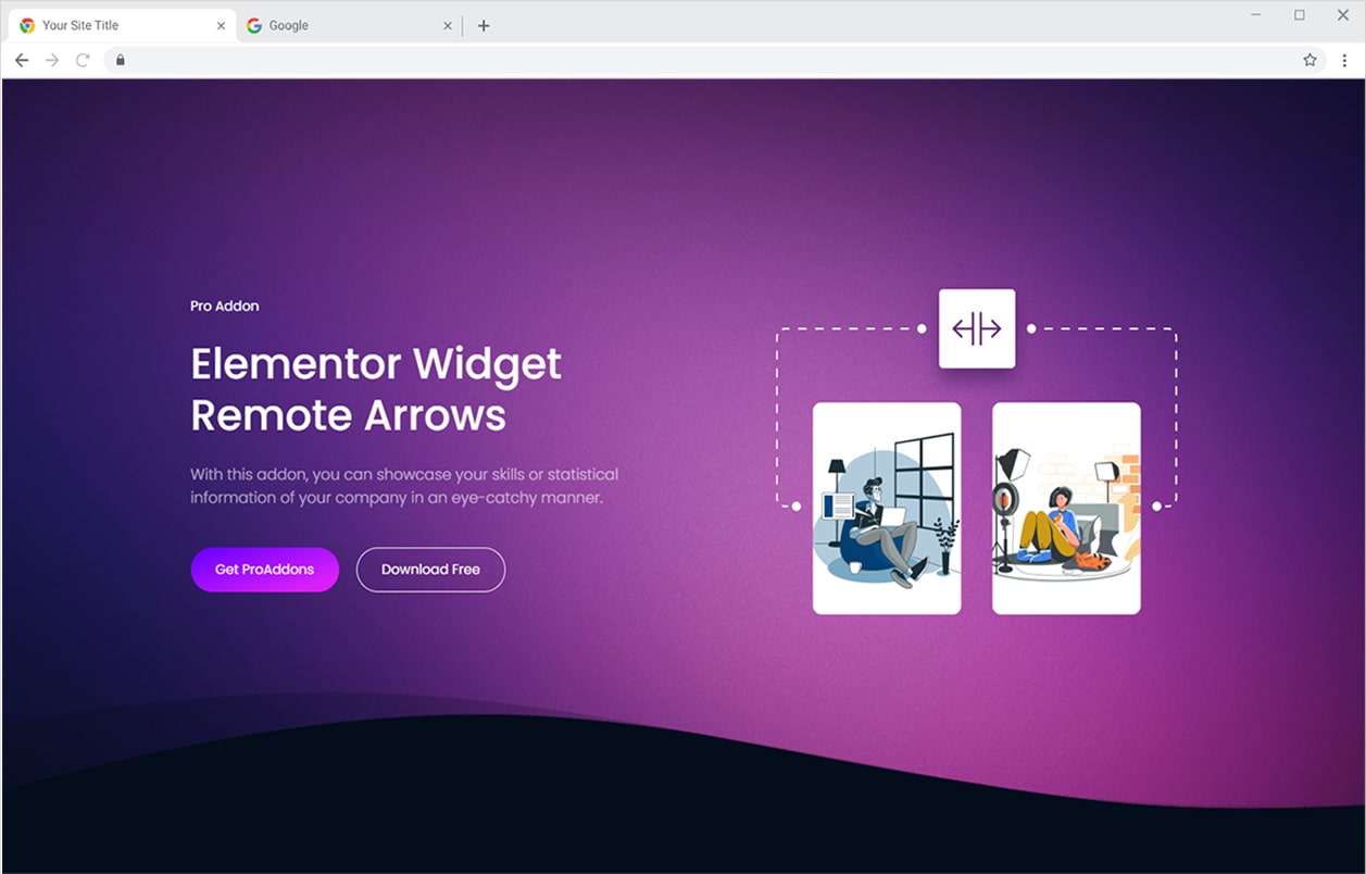 Elementor Remote Arrow Widget | Xpro Addons
